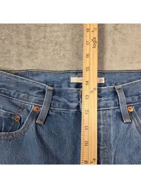 Levi's | Skirts | Levis Skirt Womens 29 Blue Jean Icon Button Fly ...
